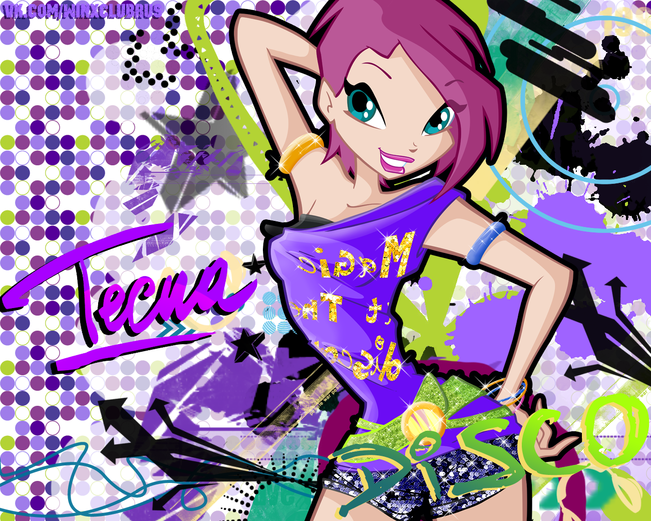 ¡Nuevo fondo de pantalla Tecna Disco! - Winx Club All