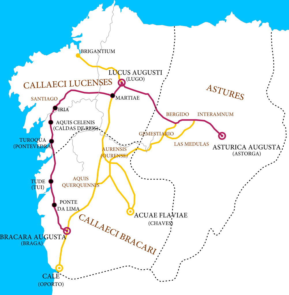 Almacén de clásicas: MAPAS DE LAS CALZADAS ROMANAS
