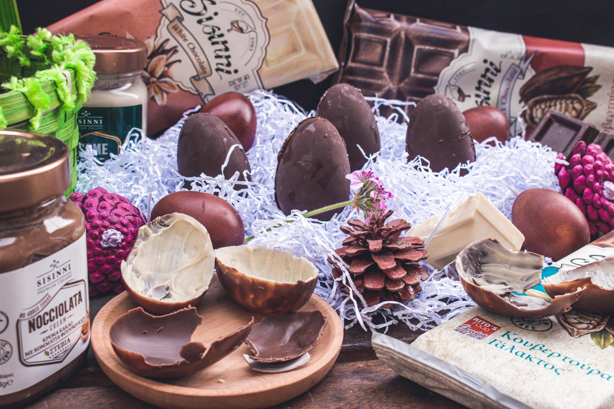 DIY ΣΟΚΟΛΑΤΕΝΙΑ ΠΑΣΧΑΛΙΝΑ ΑΥΓΑ ΜΕ ΓΕΜΙΣΗ | EASTER CHOCOLATE EGGS ...
