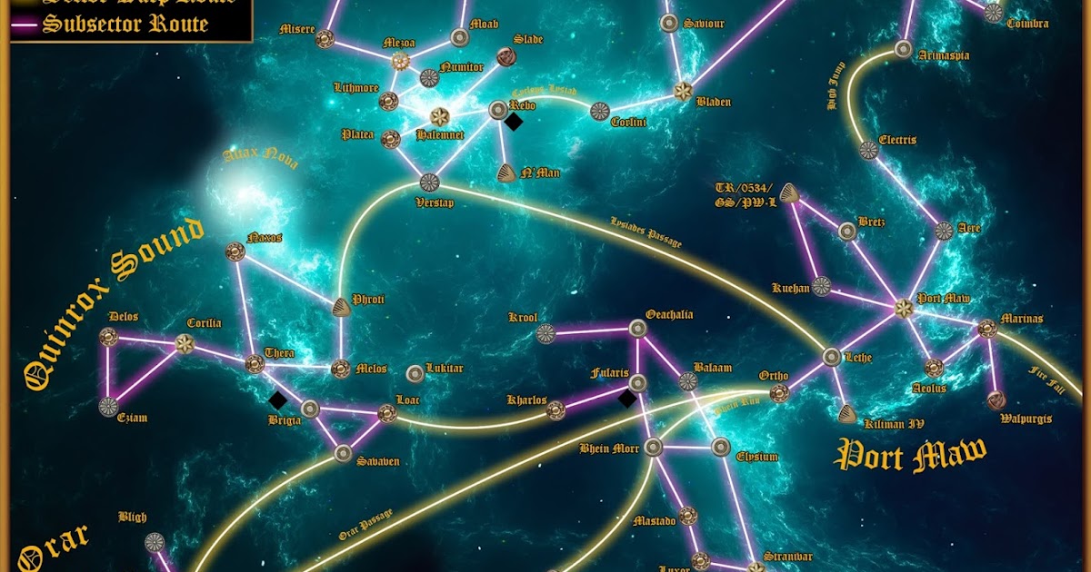 Into the Maelstorm: Gothic Sector map
