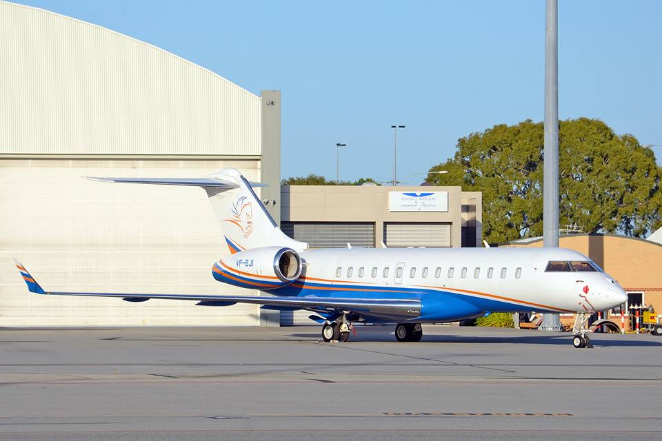 Perth Airport Spotter's Blog: Avenir Worldwide BD-700-1A10 'Global 5000 ...