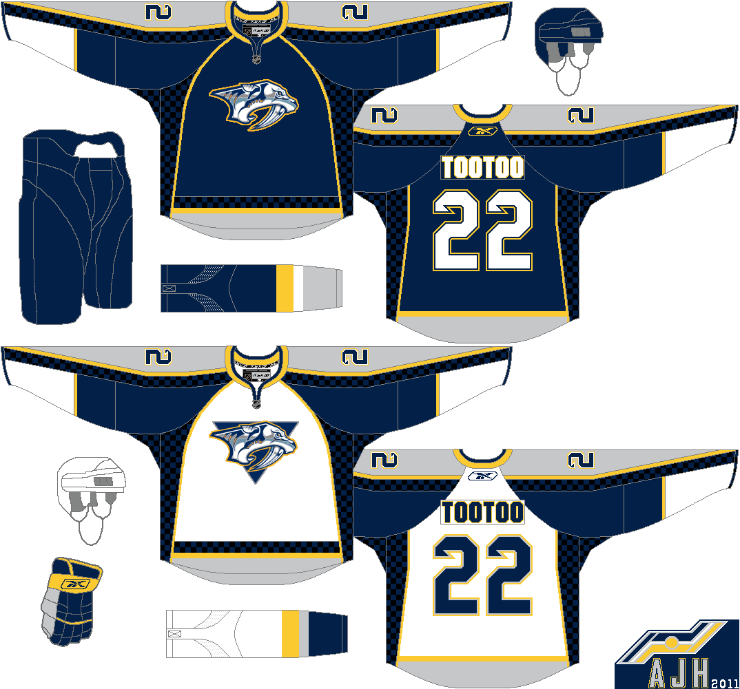 AJH Hockey Jersey Art: Nashville Predators Concept