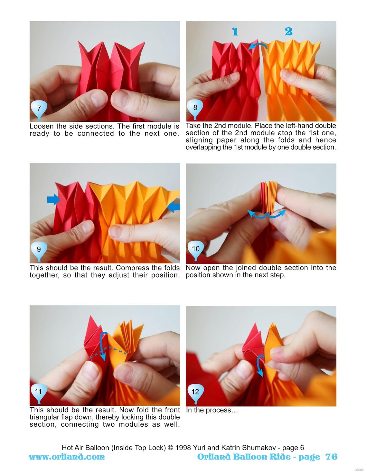 Oriland Balloon Ride - Ruby Book Origami