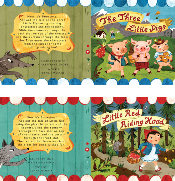 Christiane Engel - Scrapbook: The Three Little Pigs + Red Riding Hood