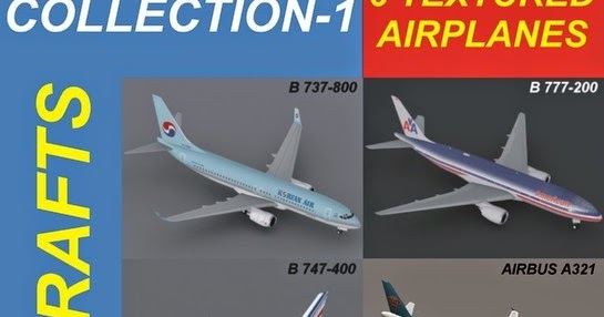 Finest 3D Models of Commercial Airplanes: 3D Commercial Airplanes ...