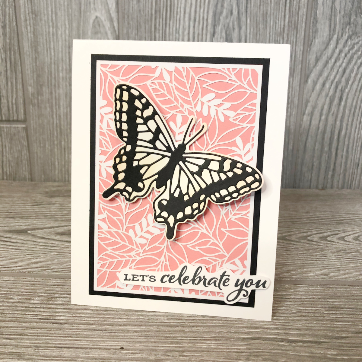 Teah Woodward: Butterfly Bouquet card with pop out center - Congratulations