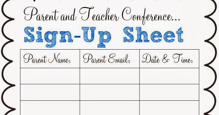 a Class*y Collaboration: Parent and Teacher Conference Freebie