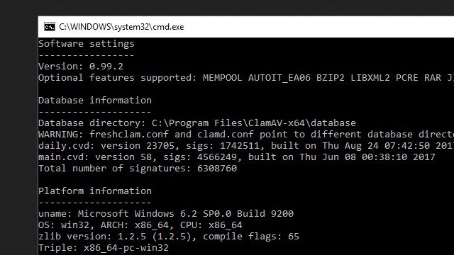 ClamAV Portable Download for Windows 10, 7, 8, 8.1 32/64 bit Free