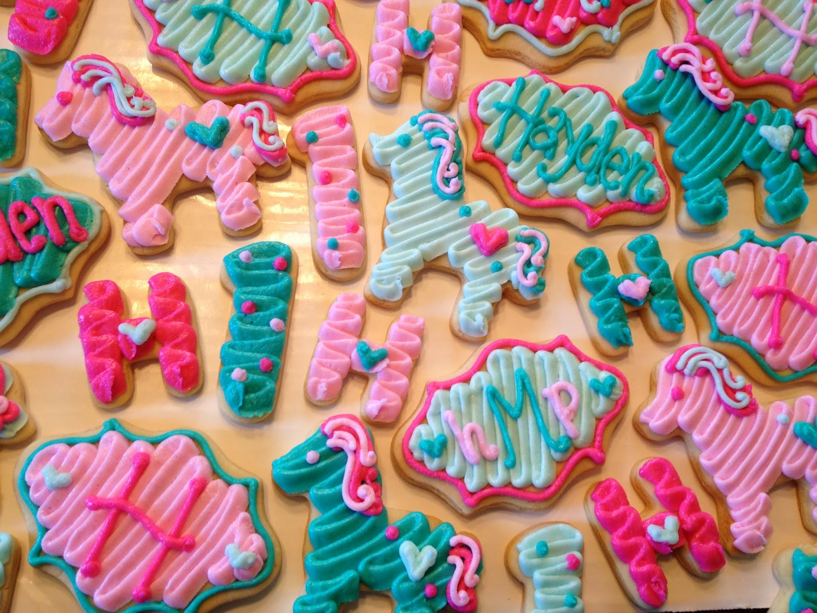 Candace's Cookie Creations: Pony's for a 1 Year Old Princess