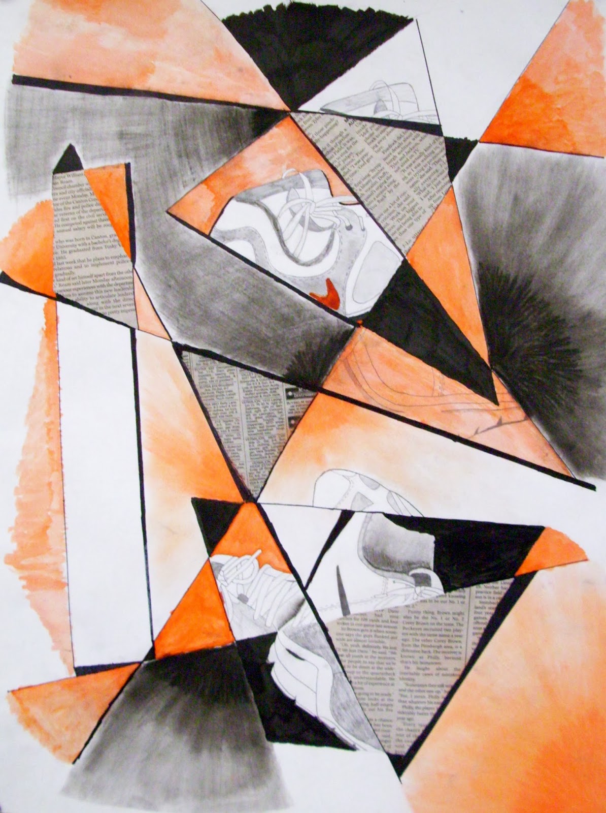 the art classroom: ArtI - Cubist Collage