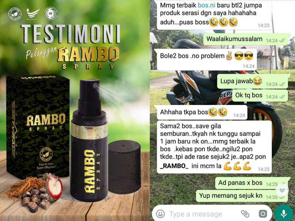 SIHAT CANTIK BERTENAGA: RAMBO SPRAY