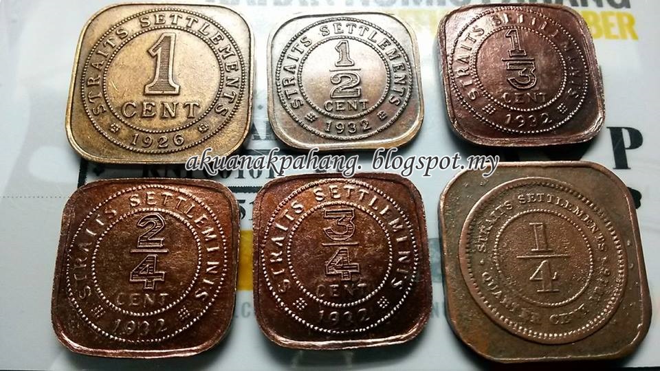 SYILING STRAITS SETTLEMENTS 1, 1/2, 1/3, 2/4, 3/4 DAN 1/4 SEN | AKU ...