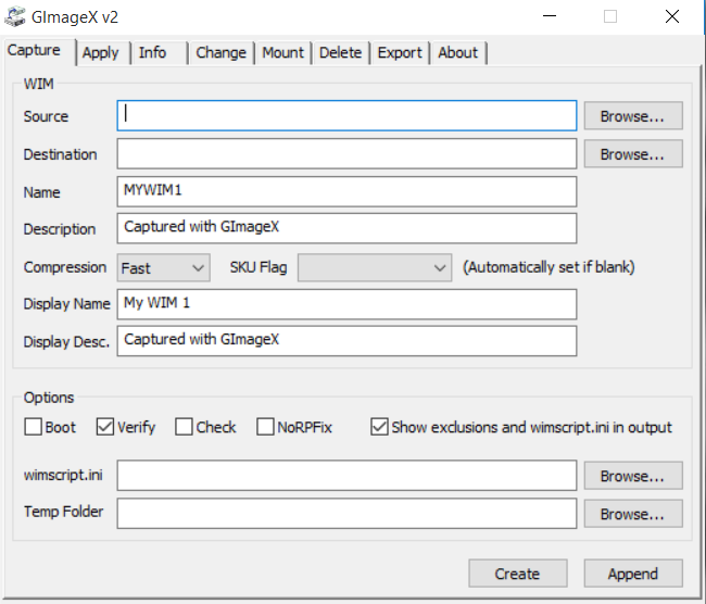 Animus Prime: Add GImagex to Your WinPE Environment