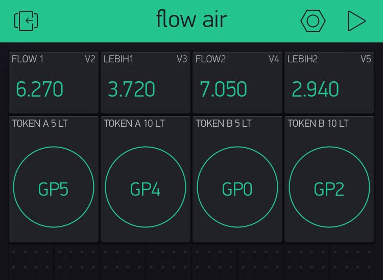 .: Monitor Flow Meter Air Topup via Blynk