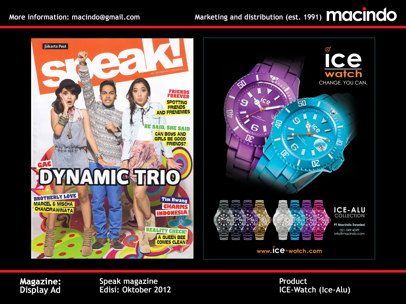 MACINDO: advertisements