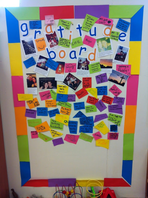 health in hands: The Gratitude Board