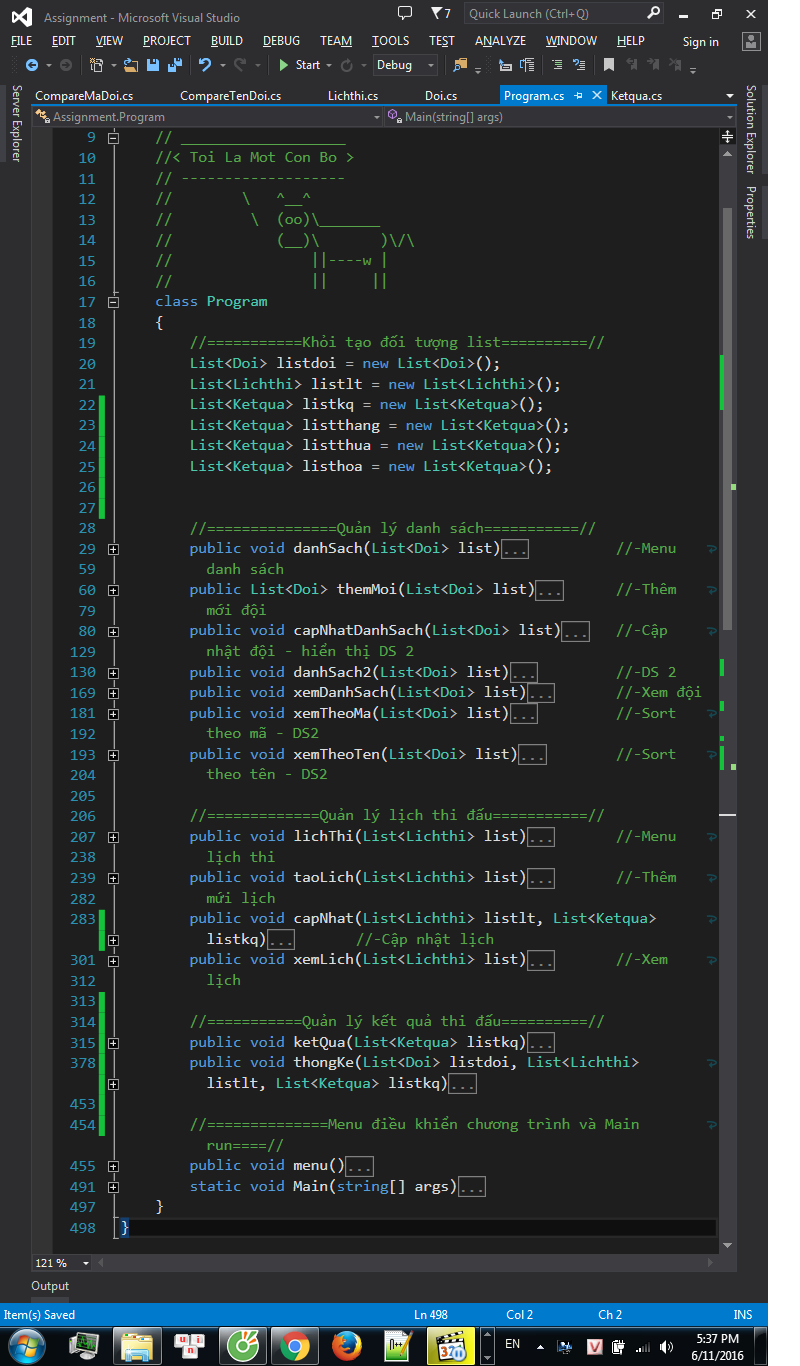Assignment C# Fpt Aptech 2016 - Programming Assignment ~ Thế Giới Giải Mã