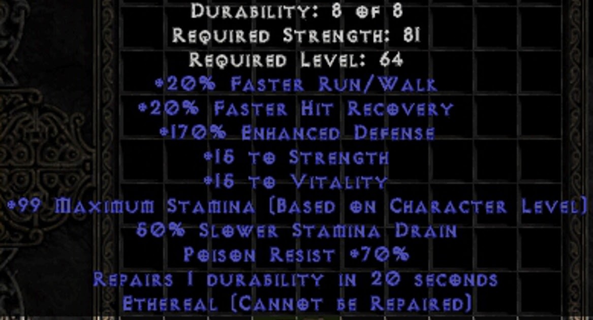 Best cRPGs: SANDSTORM TREK, Diablo 2 Resurrected, perfect ethereal