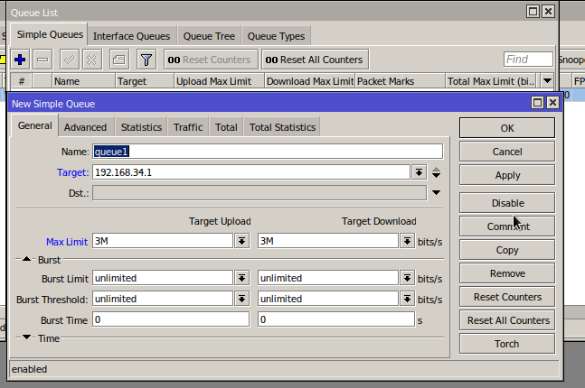 SIMPLE QUEUE WITH PCQ-MIKROTIK