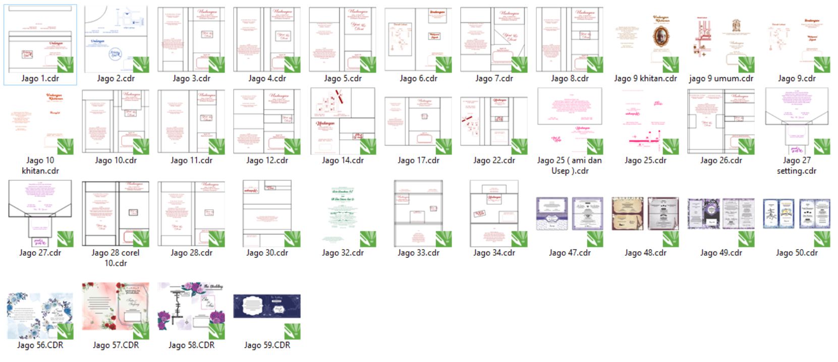 Free 500+ File Settingan Blangko Undangan Format CorelDraw CDR ...