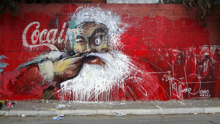 Street art collective.: Navidad Graffiti