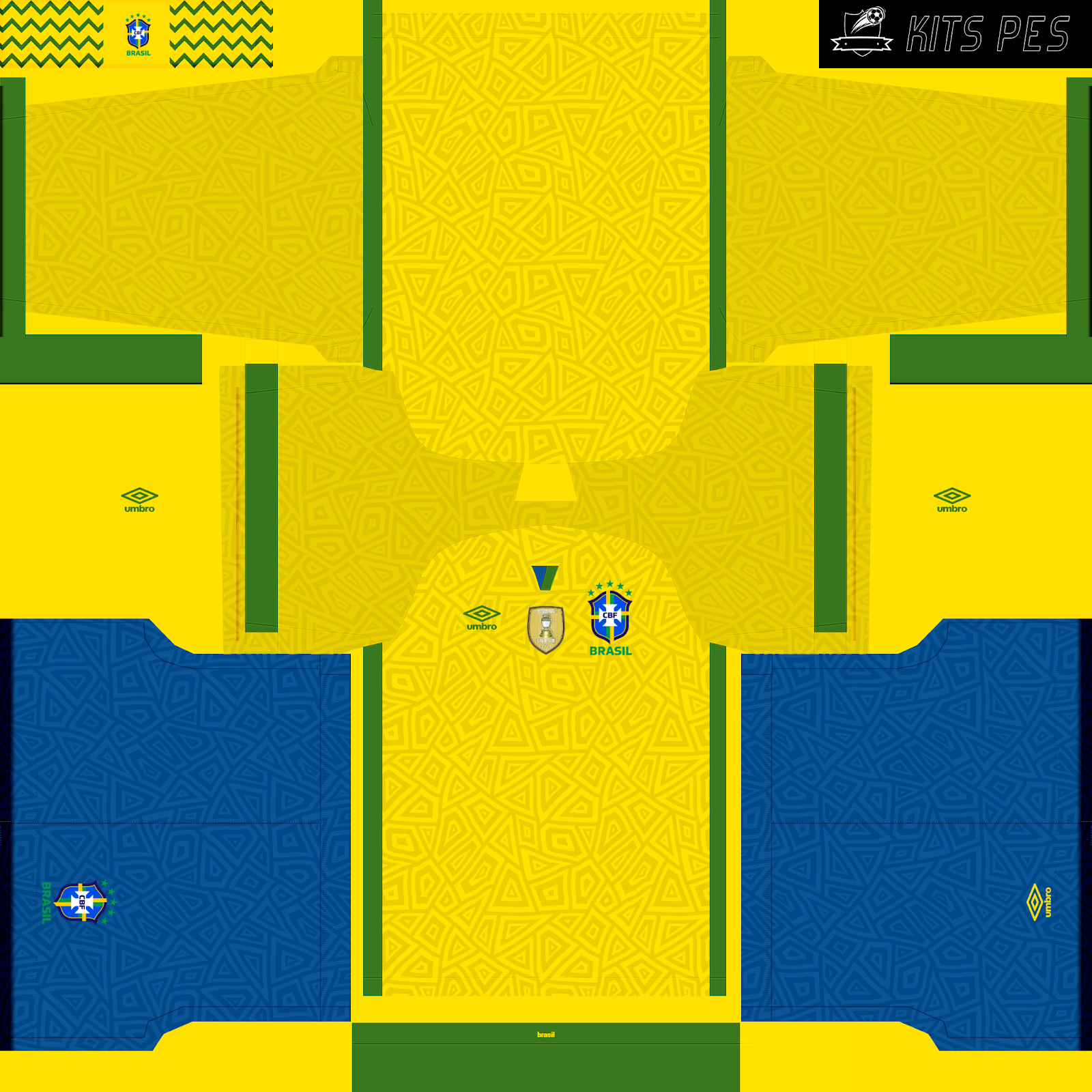 el rincón del dream league: equipaciones de brasil umbro 20/21 fantasy ...