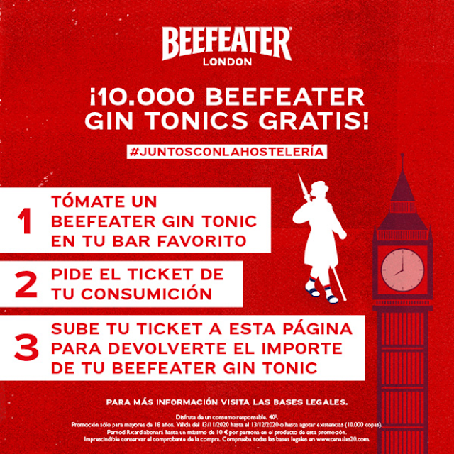 Prueba gratis tu copa Beefeater - vadeGratis - Diviértete y ahorra dinero