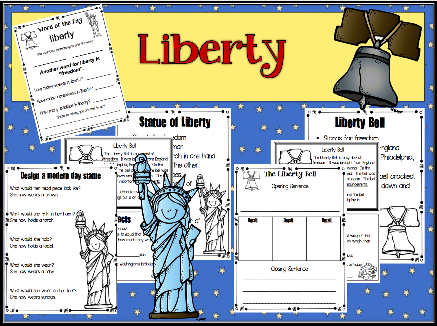 1st Grade Hip Hip Hooray!: American Symbols