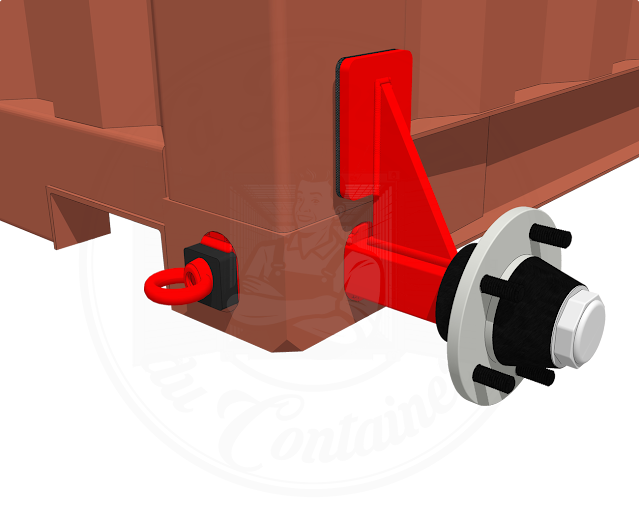 Kit Roues Container Maritime 20 & 40ft Shipping Container Wheels Kit