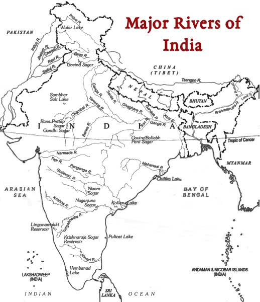 Major Rivers of India
