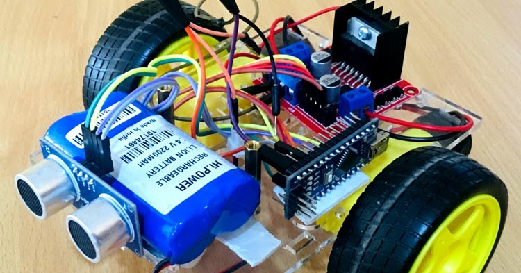 Robot using Arduino and Ultrasonic Sensor