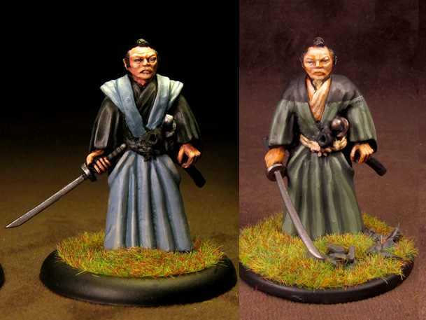 Carmen's Fun Painty Time: Another samurai, and notes on Reaper Bones