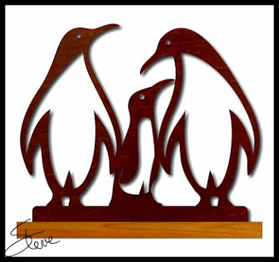 Scrollsaw Workshop: Penguin Family Scroll Saw Pattern. Poll results and ...