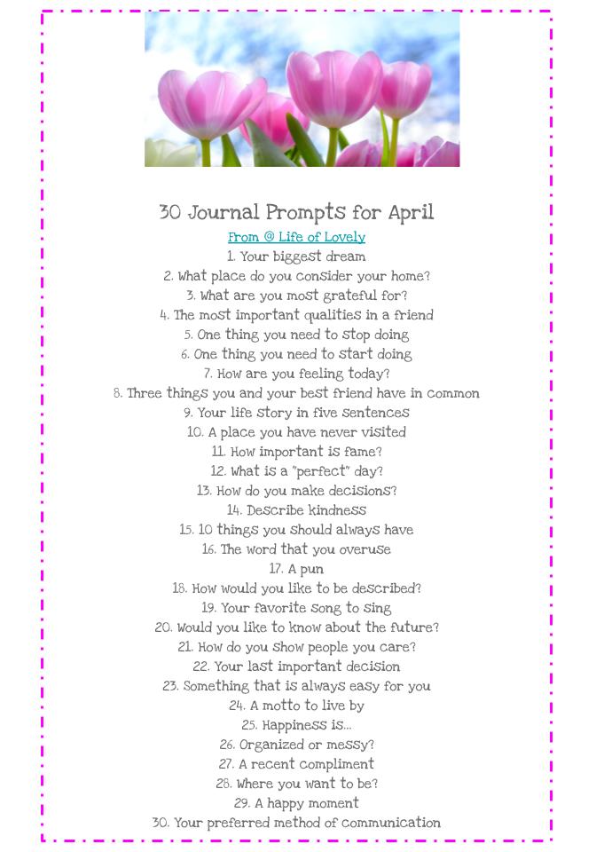 what if this is as good as it gets?: april challenge