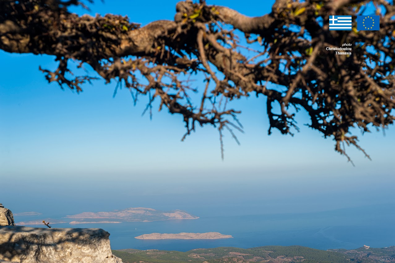 Rhodes island, Hellas.: —Mountain Attaviros 1216 mt Το όρος Αττάβυρος