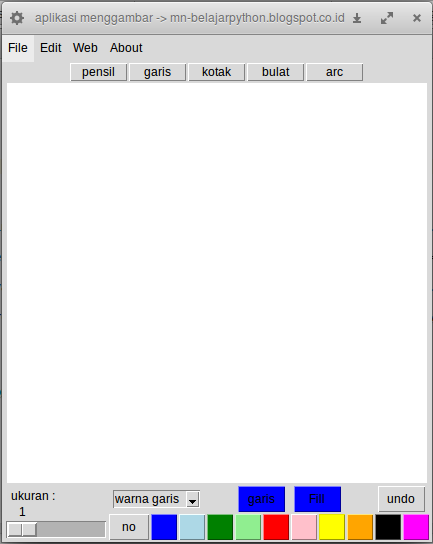 (daftar isi) Membuat aplikasi menggambar dengan python dan tkinter ...