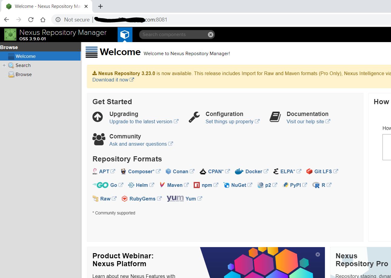 Install and Configure Nexus Repository Server on Linux
