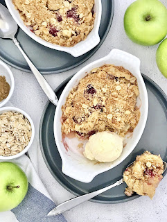 Apple & Raspberry Crumble