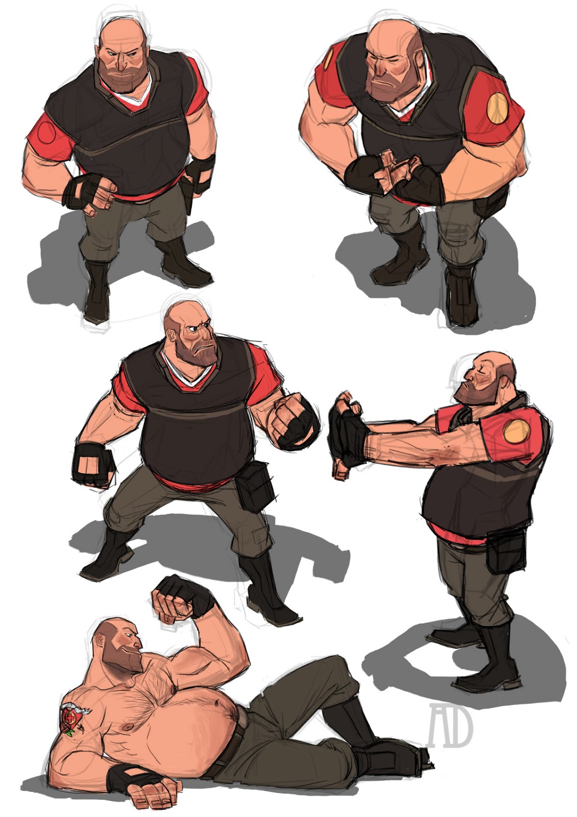 Protoblog: Some recent TF2 sketching practice