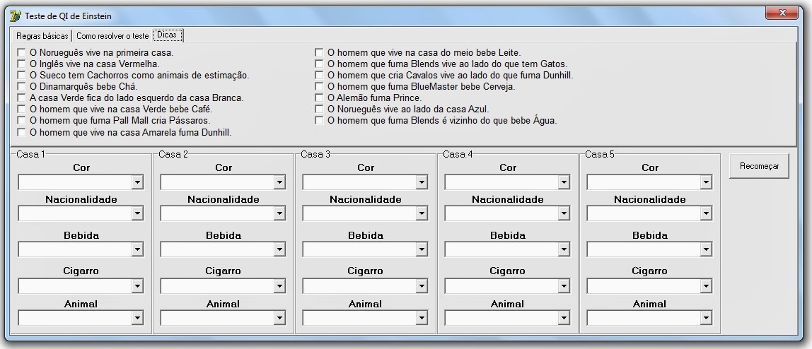 Matemática: Download do Teste de QI de Einsten - Feras em Tecnologia