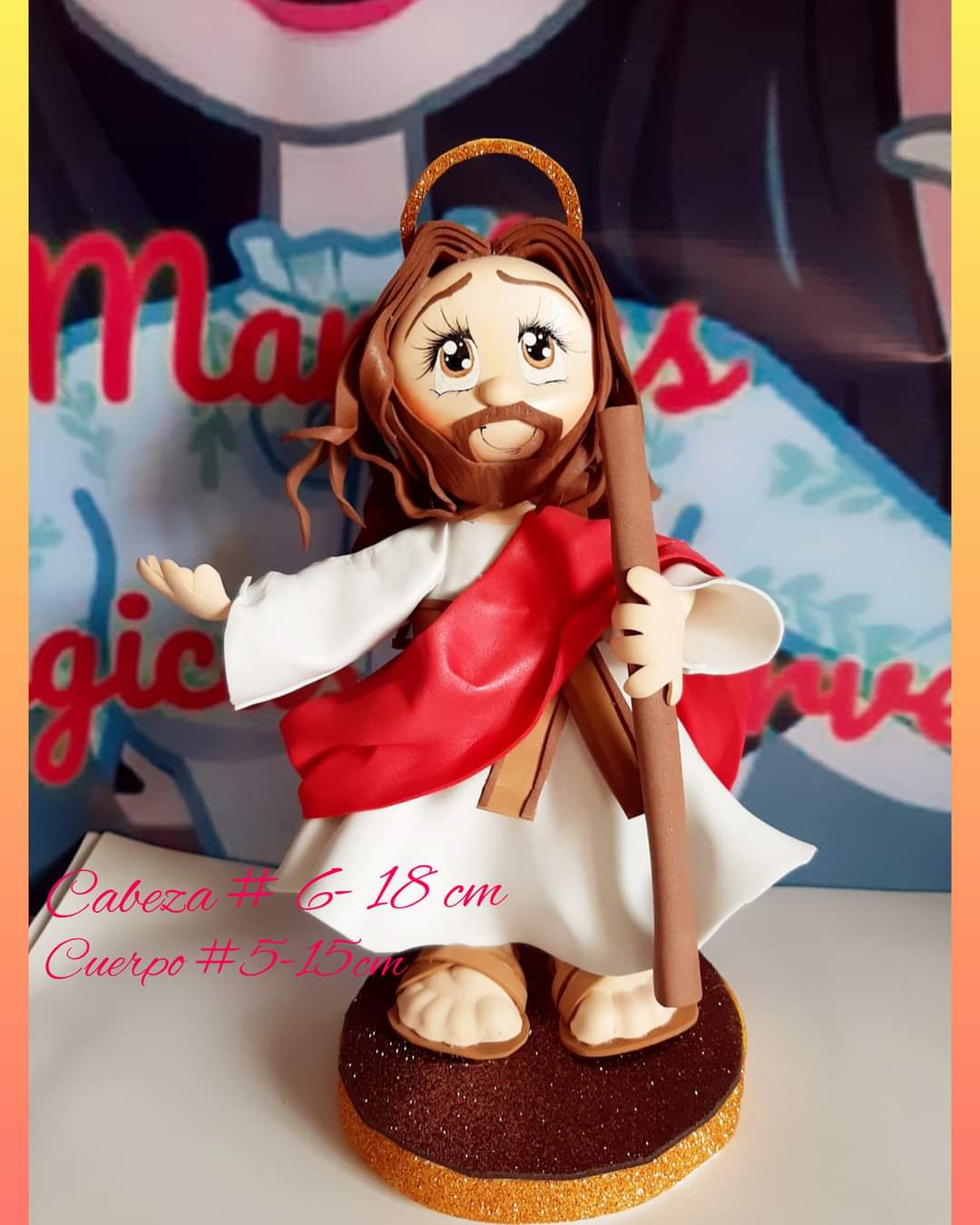 Jesus: Boneco de EVA com Molde grátis para imprimir - Ver e Fazer