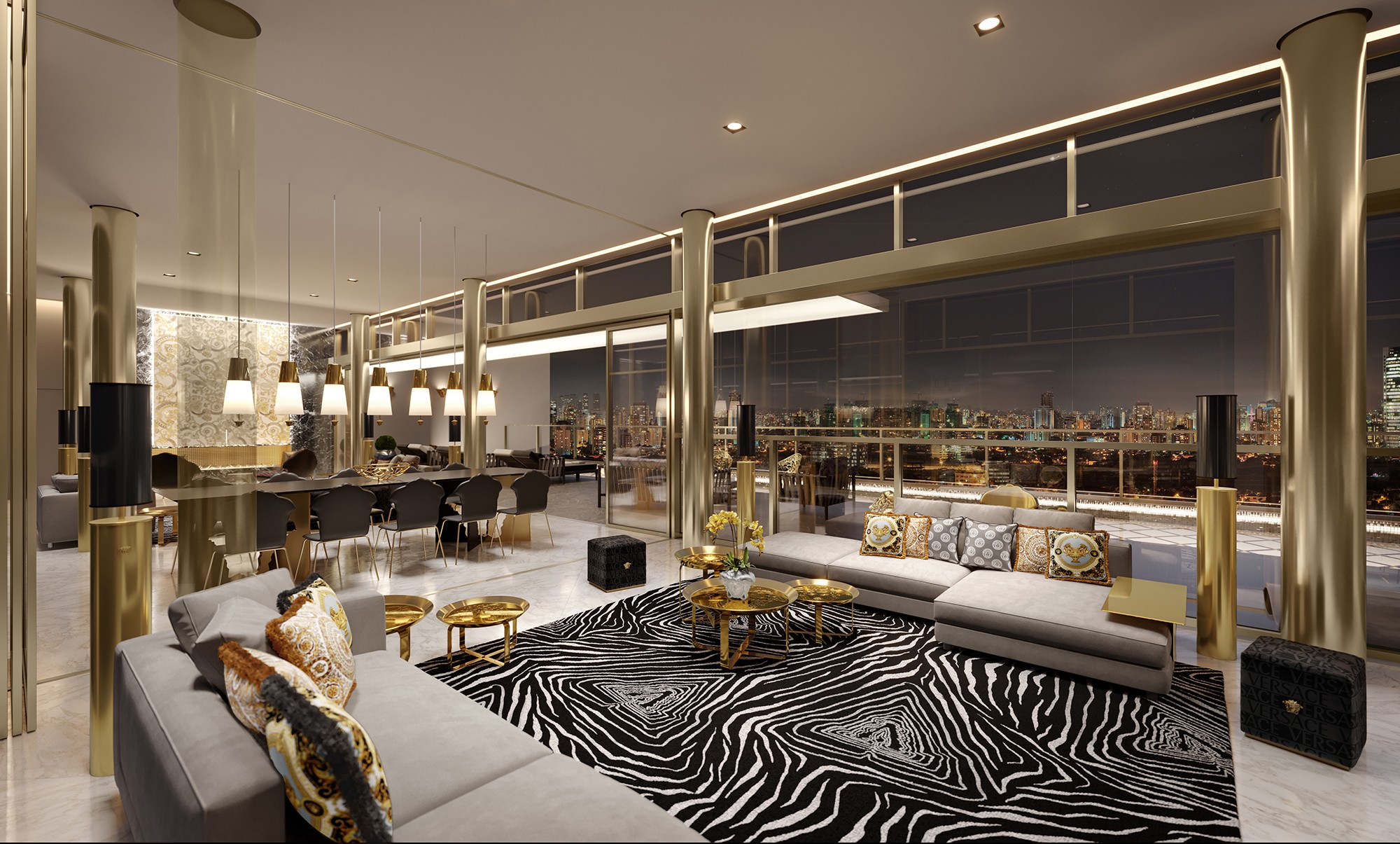 Versace Home, marca italiana. Só você terá no Brasil um Villa Versace ...