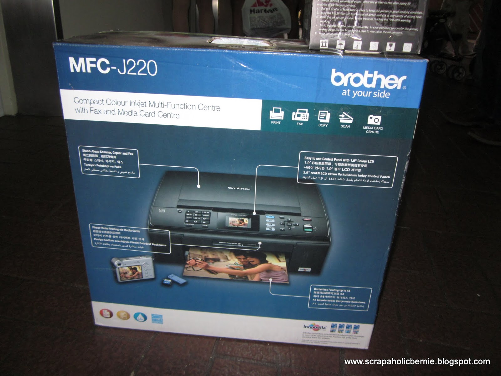 F1 Digital Scrapaholic: My Partner in Printing - Brother MFC-J220