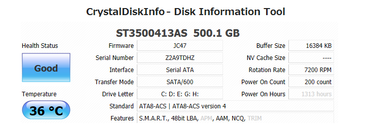 CrystalDiskInfo 5.0.4 Dirilis