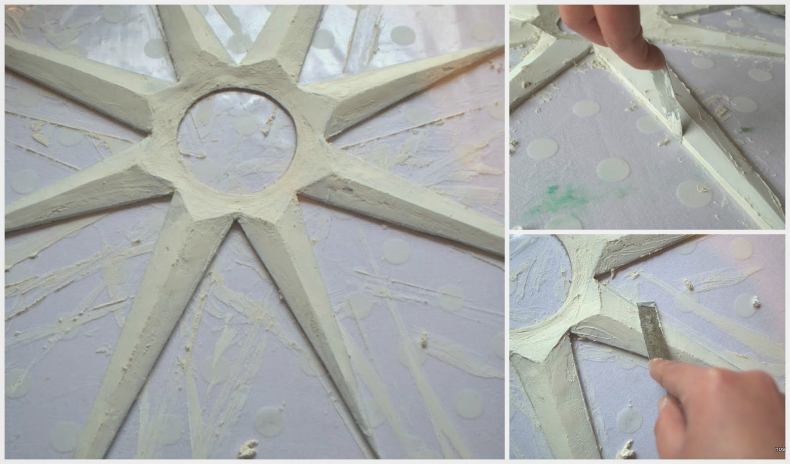 nostalgiecat: Starburst ceiling rose DIY: Adding a mid-century style ...