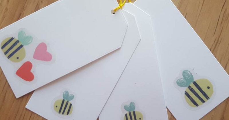 DIY bumblebee gift tags |Keeping it Real