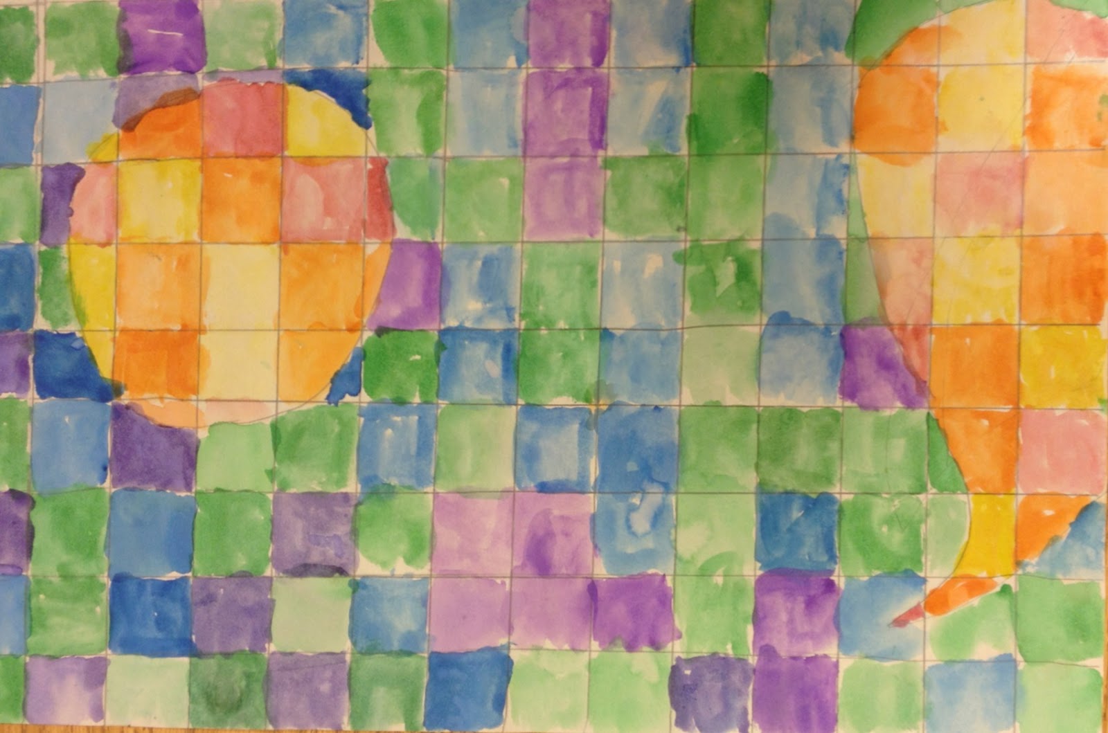 RNE Art Blog: Warm and Cool Grids