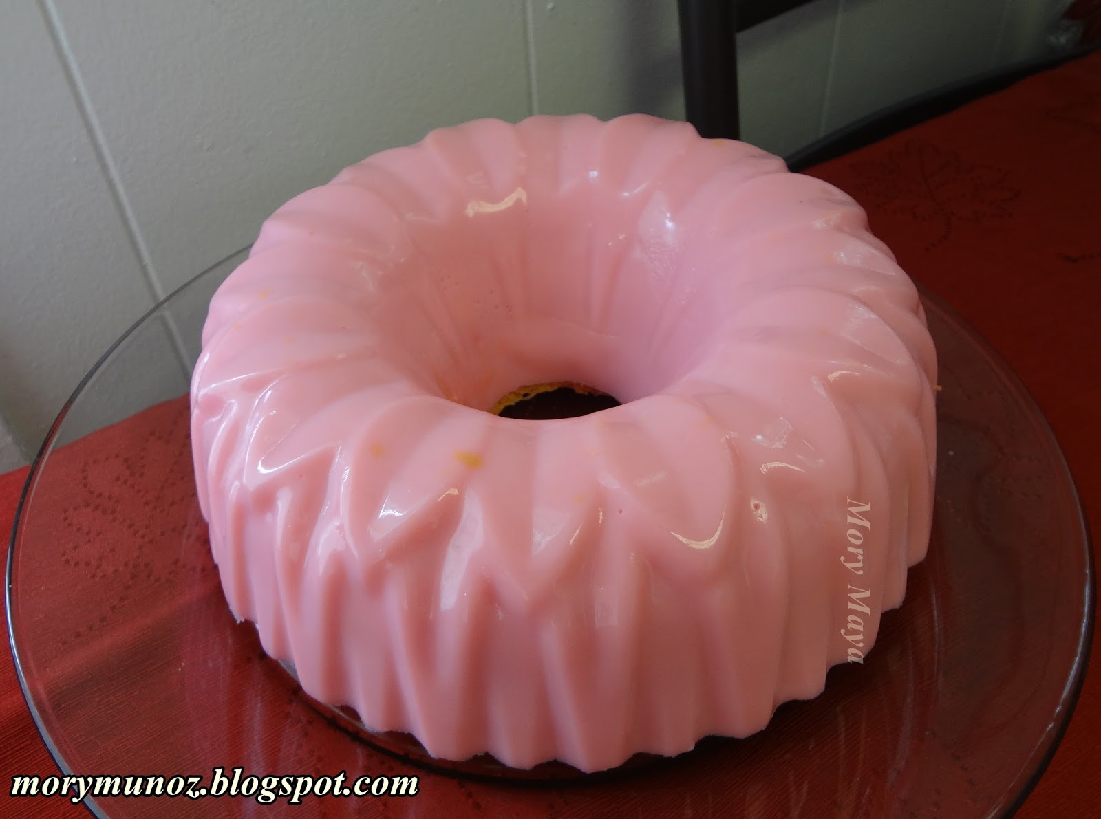 Recetas de cocina con Mory: Fresa flan cubierto con gelatina /Pastel ...