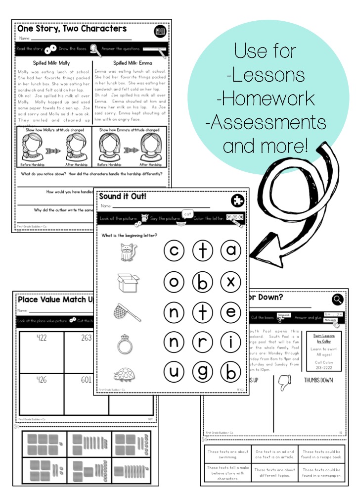Standards...Simplified! Print a Standard for MATH! | First Grade Buddies