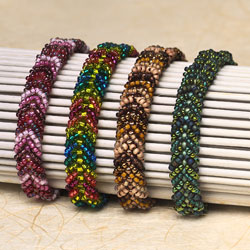 Houston Bead Society: Embellished Ladder Stitch Bracelet